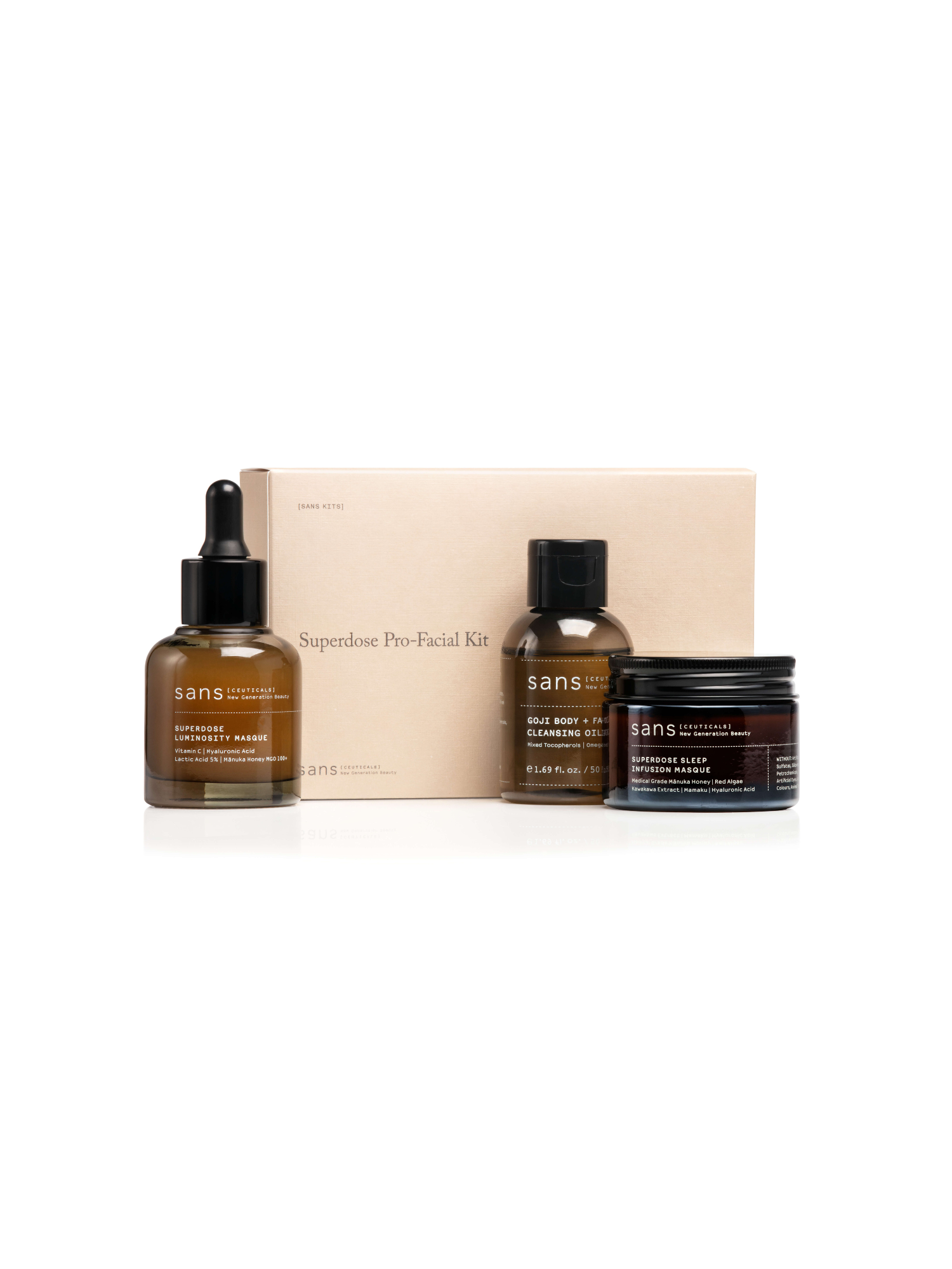 Superdose Pro-Facial Kit | Sans [ceuticals] | Natural Skincare | Nourished
